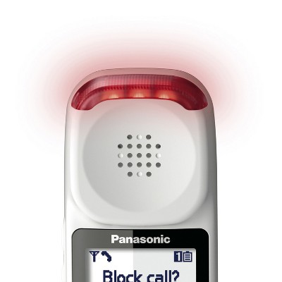 Panasonic® 1-Handset DECT 6.0 40-dB Amplified/Expandable Cordless Phone ...