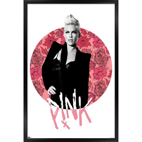 Trends International P!nk - Flowers Framed Wall Poster Prints : Target