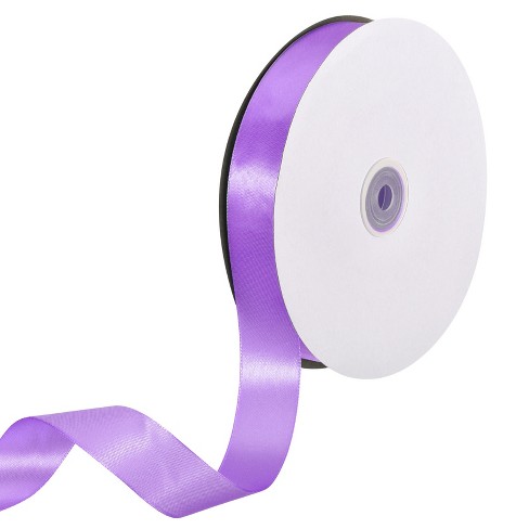 Unique Bargains Silky Polyester Smooth Shiny Fabric Ribbons Purple 1 ...
