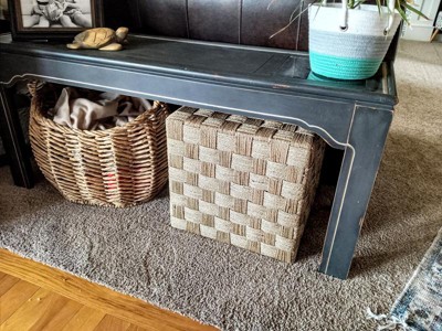 Lynwood Checkerboard Woven Cube - Threshold™ Designed With Studio Mcgee ...