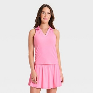 Women's Everyday Soft Tipped Scallop Polo Support Tank Top - All In ...
