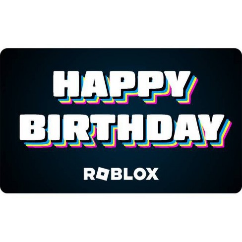 $100 Roblox Happy Birthday Gift Card (email Delivery) : Target