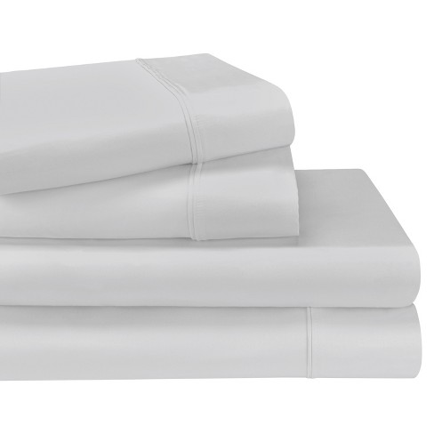 Luxury Sustainable Cotton 1200 Thread Count Solid Sheet Set, Queen ...