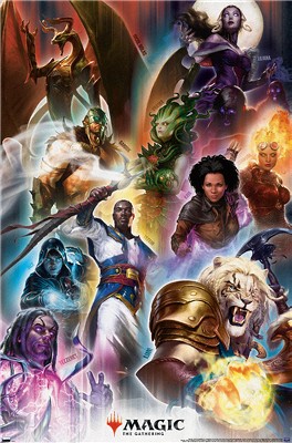 Trends International Magic: The Gathering - Grid Magnetic Framed Wall ...