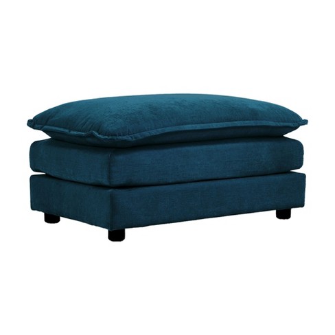 Nicbex Modern 35" Rectangle Ottomans Chenille Footstools With Thick ...