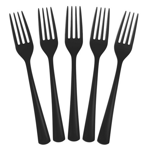 Heavy Duty Black Plastic Forks - 100 Ct. : Target
