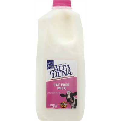 Alta Dena Skim Milk - 0.5gal : Target