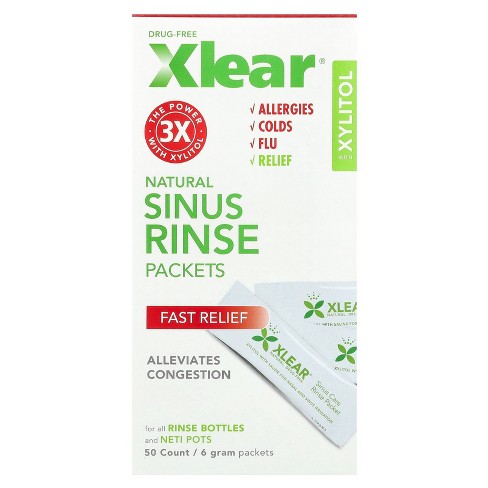 Xlear Natural Sinus Rinse Packets, 50 Packets, 6 G Each : Target