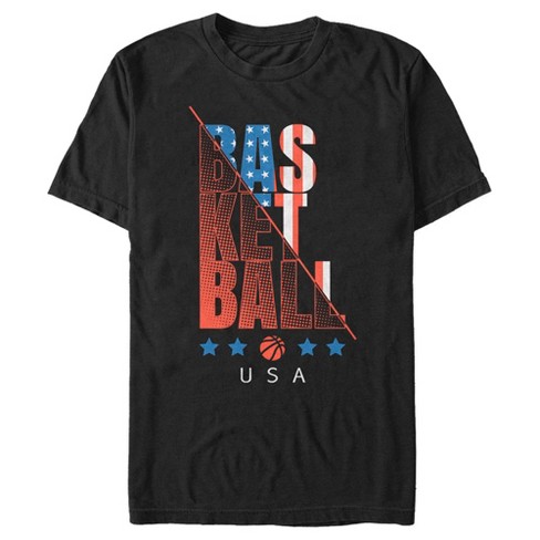 Men's Lost Gods Usa Basketball T-shirt - Black - 4x Large : Target