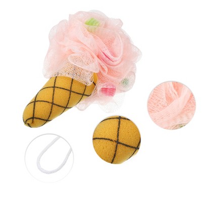 Unique Bargains Bath Shower Loofah Sponge 5.31"x5.12" Assorted Color 1 ...