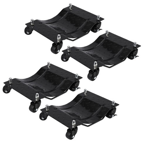 Car Dolly Set, 6000lbs Load Bearing, Wheel Car Dolly 4 Pack, 360 Degree ...
