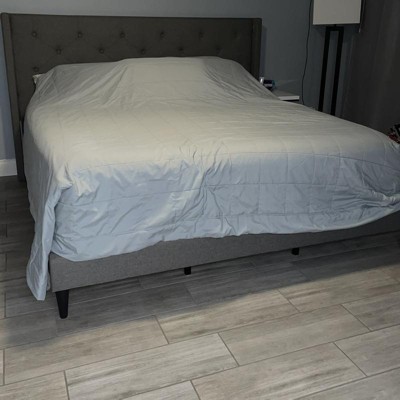 Glenwillow Home Huppe Upholstered Platform Bed, Button Tufted Mcm ...