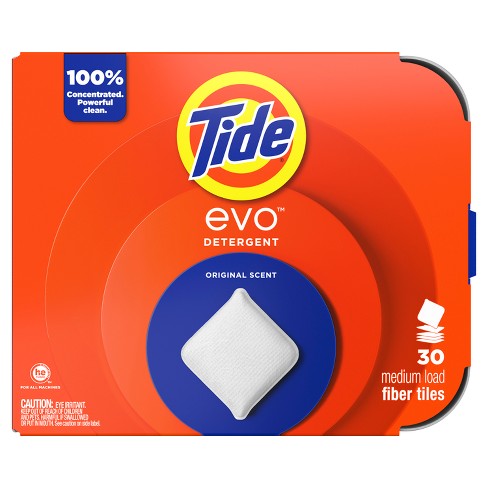 Tide Evo Original Laundry Detergent Tiles - 30ct : Target