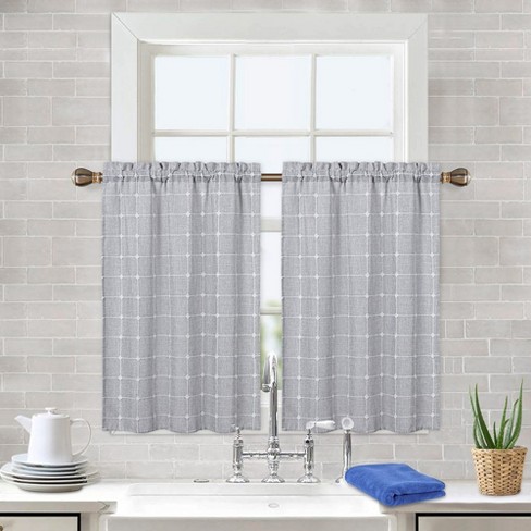 Whizmax Farmhouse Kitchen Curtains Short Boho Linen Small Window ...