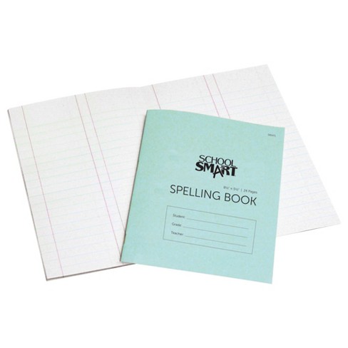 School Smart Spelling Blank Book, 5-1/2 X 8-1/2 Inches, 24 Pages, Pack ...