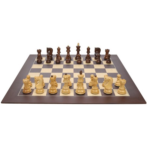 Bobby Fischer Zagreb Chess Set With Wooden Board 21.75 In., 3.74 In ...