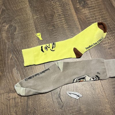 Shrek Socks Donkey And Shrek 3d Ears Character Face Design Adult Crew ...