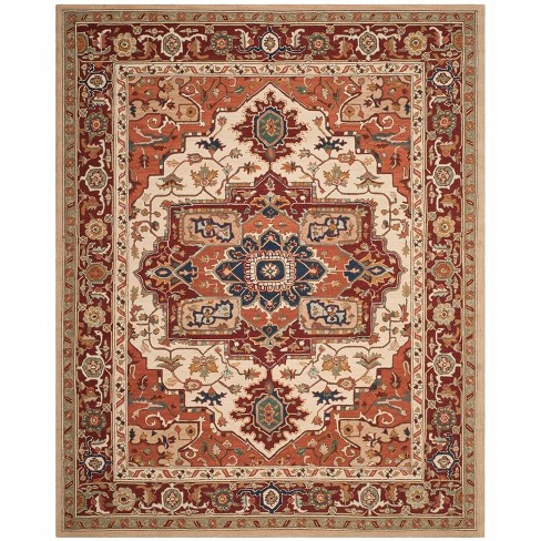 Chelsea Hk709 Hand Hooked Area Rug - Red/ivory - 8'9"x11'9" - Safavieh ...