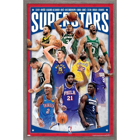 Trends International Nba League - Superstars 24 Framed Wall Poster ...