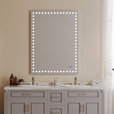 55"x36"led Bathroom Mirror With Lights Backlit Rgb Color Changing ...