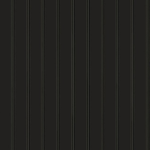 Tempaper & Co.® Beadboard Removable Peel And Stick Wallpaper, Onyx Wood ...