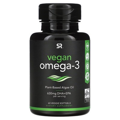 Sports Research Vegan Omega-3, 60 Veggie Softgels : Target