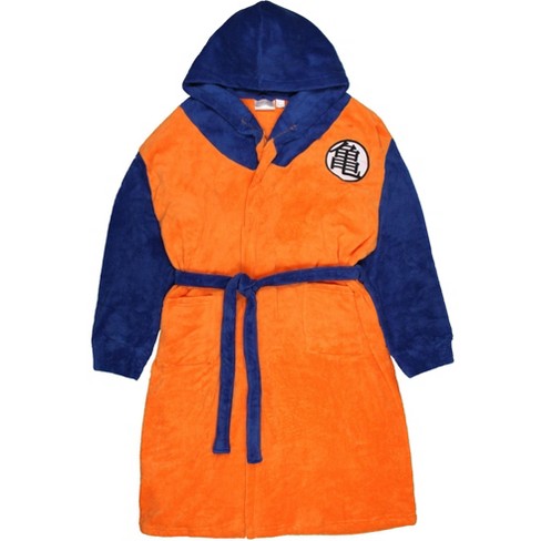 Dragon Ball Z Goku Adult Fleece Hooded Bathrobe For Men And Women ...