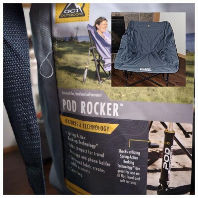 Gci Outdoor Pod Rocker Foldable Rocking Camp Chair : Target