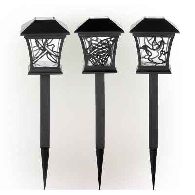 Solar Outdoor Lantern Black - Alpine Corporation : Target
