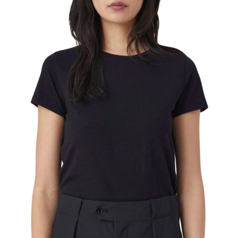 Women's Basic Cotton Tee - Closed L : Target