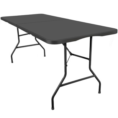 Hasting Home Folding Table - Lightweight Portable Folding Desk - 6-foot ...