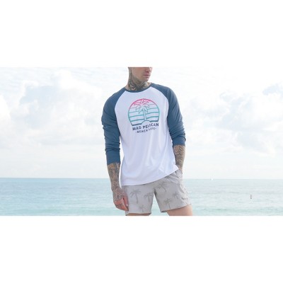Mad Pelican Ombre Palm Shade Sun Kicker Raglan Uv T-shirt - Large ...