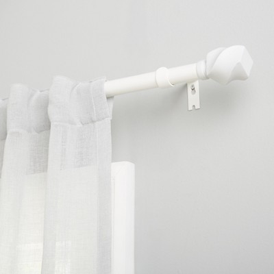 Exclusive Home Twist 1" Curtain Rod And Finial Set, Adjustable 66"-120 ...