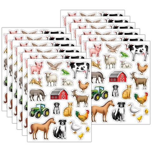 Teacher Created Resources® Farm Stickers, 120 Per Pack, 12 Packs : Target