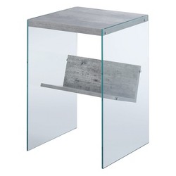 Soho C End Table White Faux Marble - Breighton Home : Target