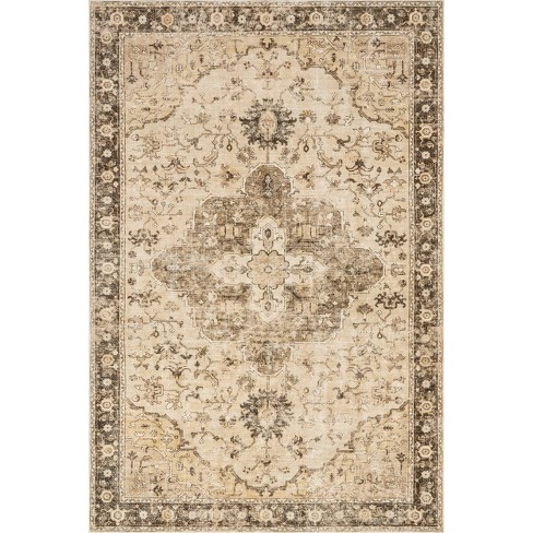 Lauren Liess X Rugs Usa - Amaryllis Medallion Machine Washable Area Rug ...