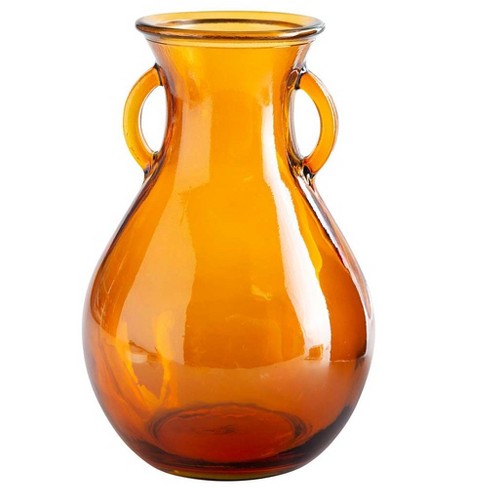Recycled Glass Pitcher Vase - Amber : Target