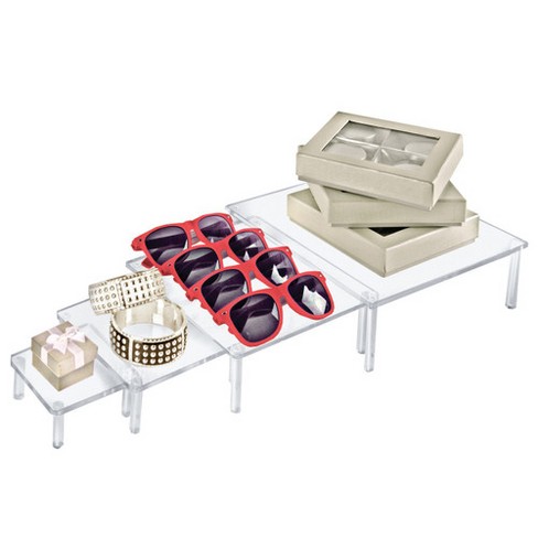 Azar Displays 4-piece Acrylic Square Riser Set : Target