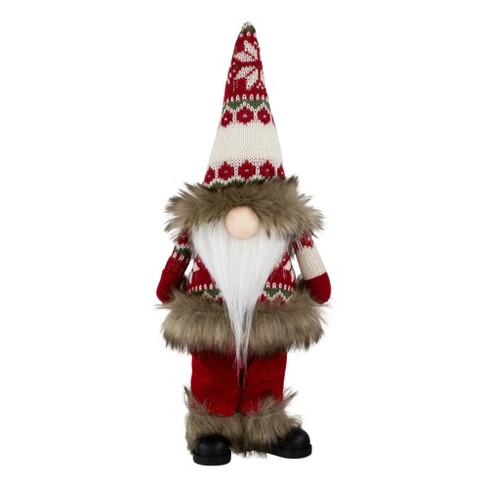 Northlight Standing Gnome With Knitted Outfit Christmas Figure - 19 ...