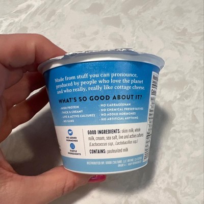 Good Culture 2% Low-fat Classic Cottage Cheese - 5.3oz : Target