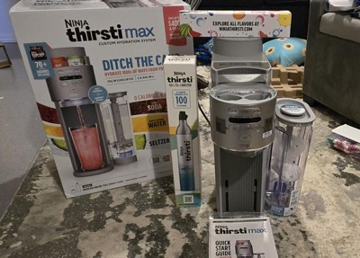 Ninja Thirsti Max Custom Hydration System Silver Wc2002: Soda Maker, 60l Cartridge, Dishwasher ...