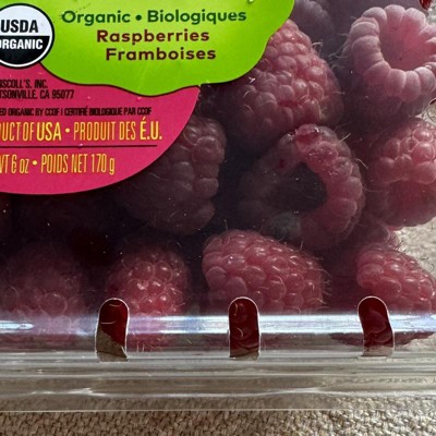 Organic Raspberries - 6oz : Target