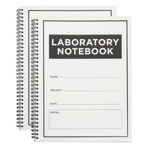Bright Creations 2 Pack Carbonless Lab Notebooks, 100 Sheets Each (8.5 ...