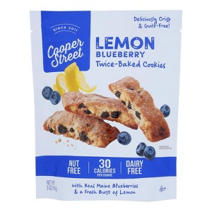 Cooper Street Twice-Baked Cookies, Lemon Blueberry - Case of 6 - 5 oz ...