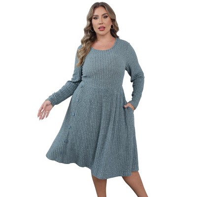 Plus Size Sweater Dress Plus Size A Line Wrap Sweater Dress : Target