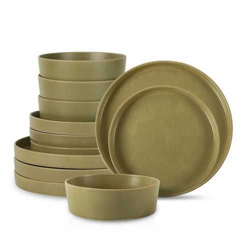 Stone By Mercer Project Modan 12-piece Dinnerware Set Stoneware ...