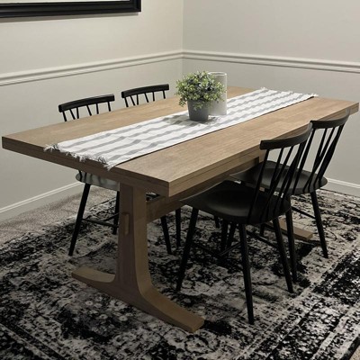 Pedestal Wood Dining Table - Natural - Hearth & Hand™ With Magnolia ...