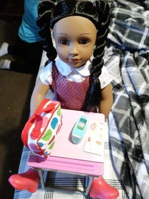 Our Generation Frederika & Flying Colors Desk Accessory Set 18" Doll ...