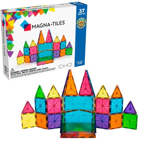 Magna-tiles Clear Colors 37pc Set : Target