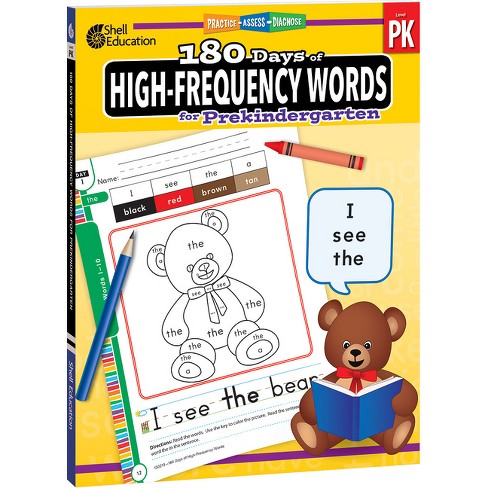 180 Days(tm) High-frequency Words For Prekindergarten - (180 Days Of ...